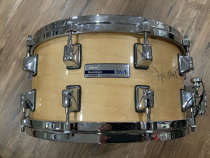 Taye Studio Maple Natural 14X7 Snare Drum Signed by | Reverb Canada