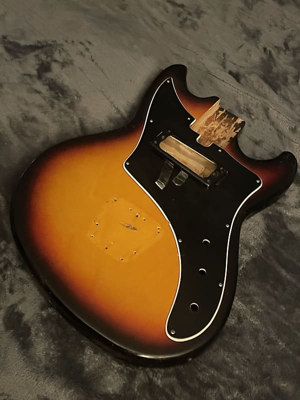 Teisco Guitar body vintage w pickguard / guard and bezel / | Reverb