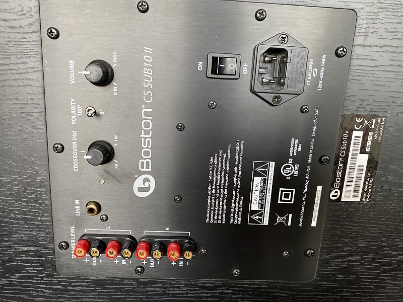 Boston subwoofer Cs sub10 ll 2012 Black | Reverb