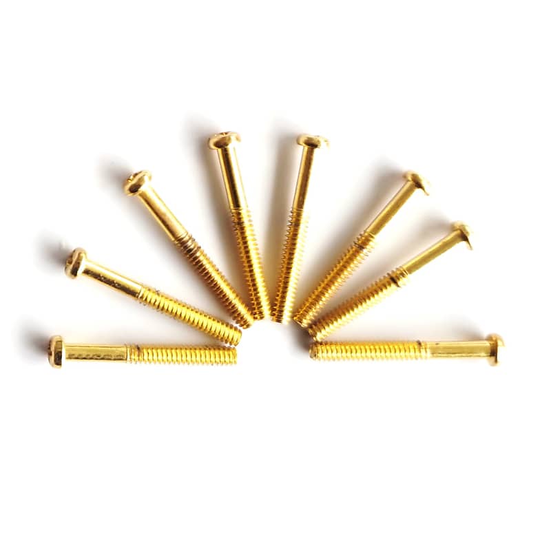 Humbucker Pickup Screws 2, 4, 8, or 20 - Gold - 8x | Reverb