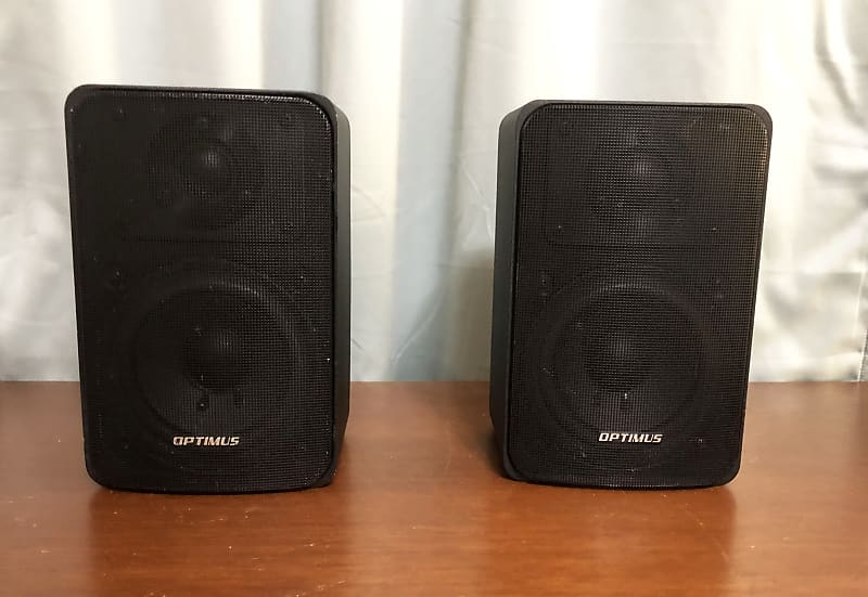 Vintage pair of Optimus PRO 77 black metal case Mini | Reverb