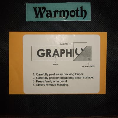 Official Warmoth Metal Decal, Gold - Headstock Decal | Reverb