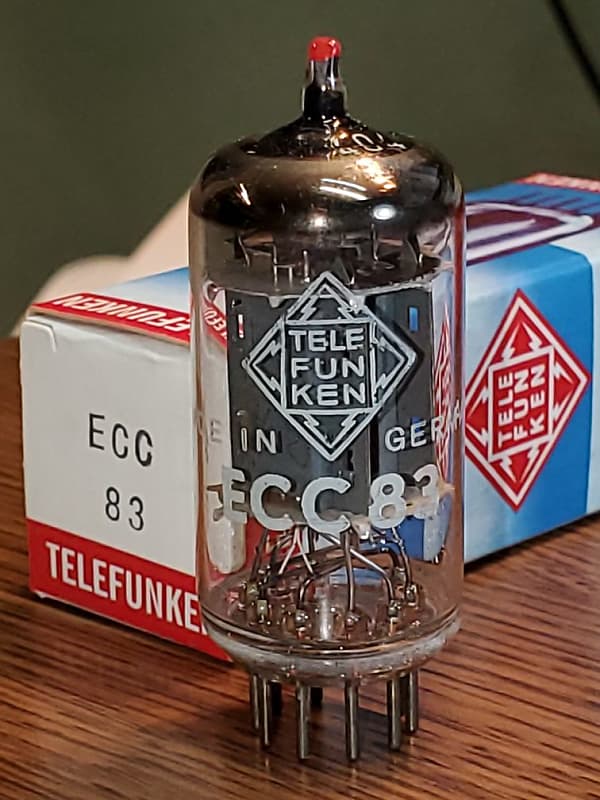 Telefunken 12AX7/ECC83 Red Tip/Tall Ribbed Plates | Reverb