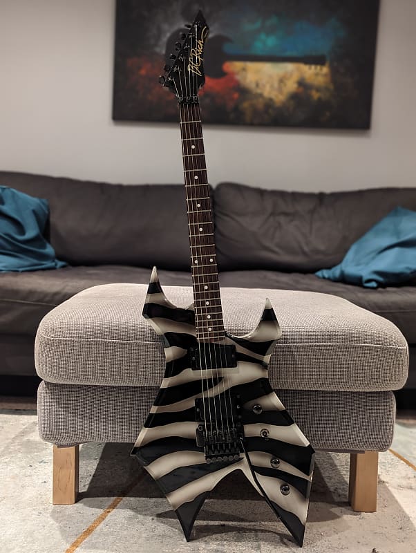 Bc Rich Warlock 1988 Zebra | Reverb Canada
