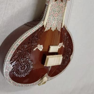 Shreeom Handicraft Electric Sitar Left Hand Sitar Indian | Reverb
