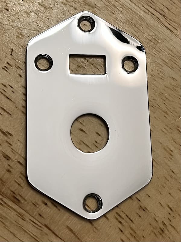 Fender Jaguar Kurt Cobain chrome pickup control plate 3-way | Reverb