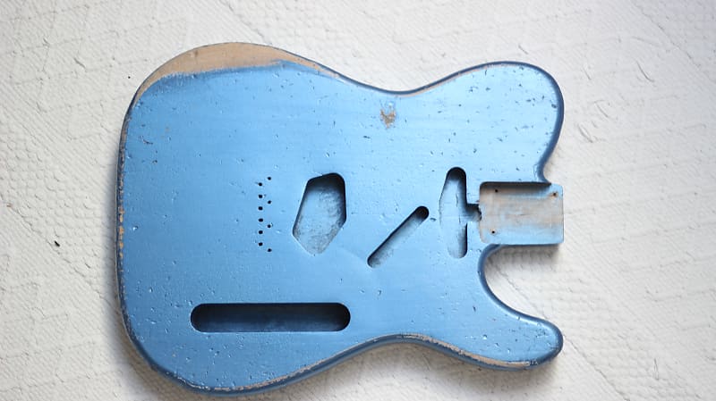 Relic Telecaster Body - Nitro Pelham Blue - 2 Piece Alder | Reverb