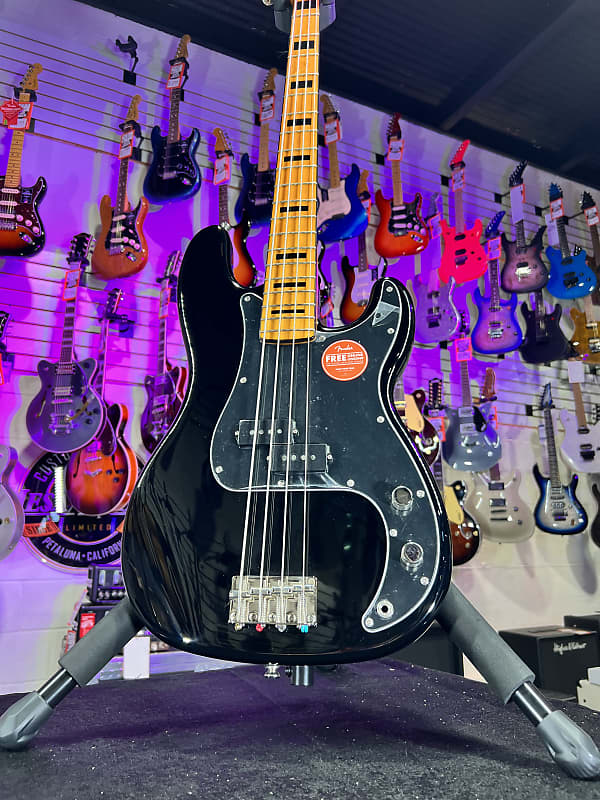 Squier Classic Vibe '70s Precision Bass - Black *FREE PLEK | Reverb
