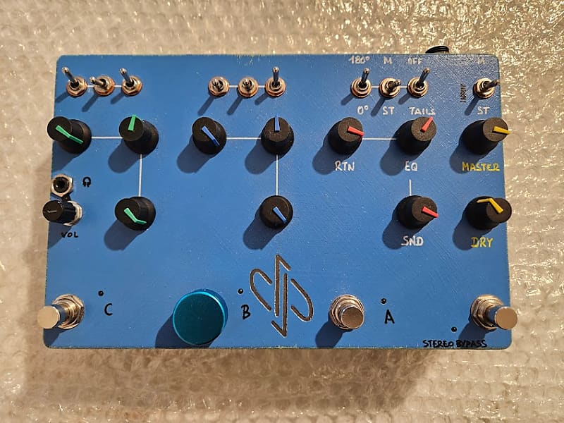 Dpfx Pedals 3 Loop Parallel Stereo Blender Fx Loop Switcher Reverb 6811