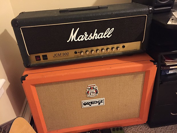 MARSHALL/ORANGE HALF STACK (JCM 900 Hi-Gain Master Volume Mk | Reverb