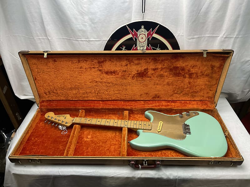 Fender MusicMaster Guitar with Case - Re-finished / Re-shaped | Reverb