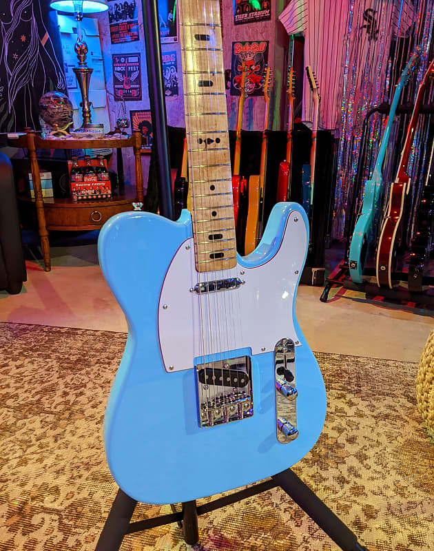 Sonic Blue Telecaster - Bancker Neck - Made in the USA Custom | Reverb