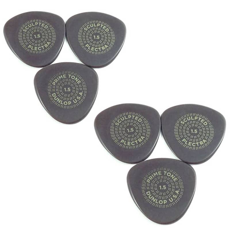 Dunlop Guitar Picks 6 Pack Primetone Semi-Round Smooth Hand | Reverb