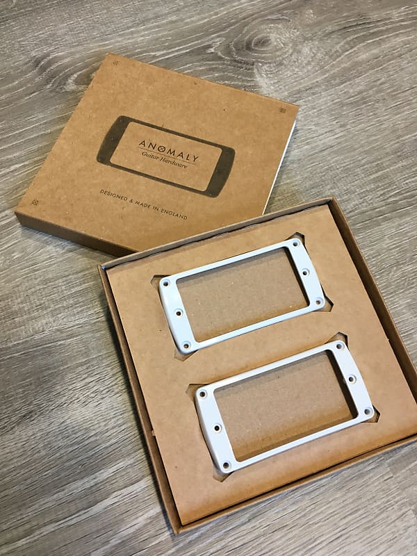 Anomaly Classic White Pickup Rings Humbucker | Reverb