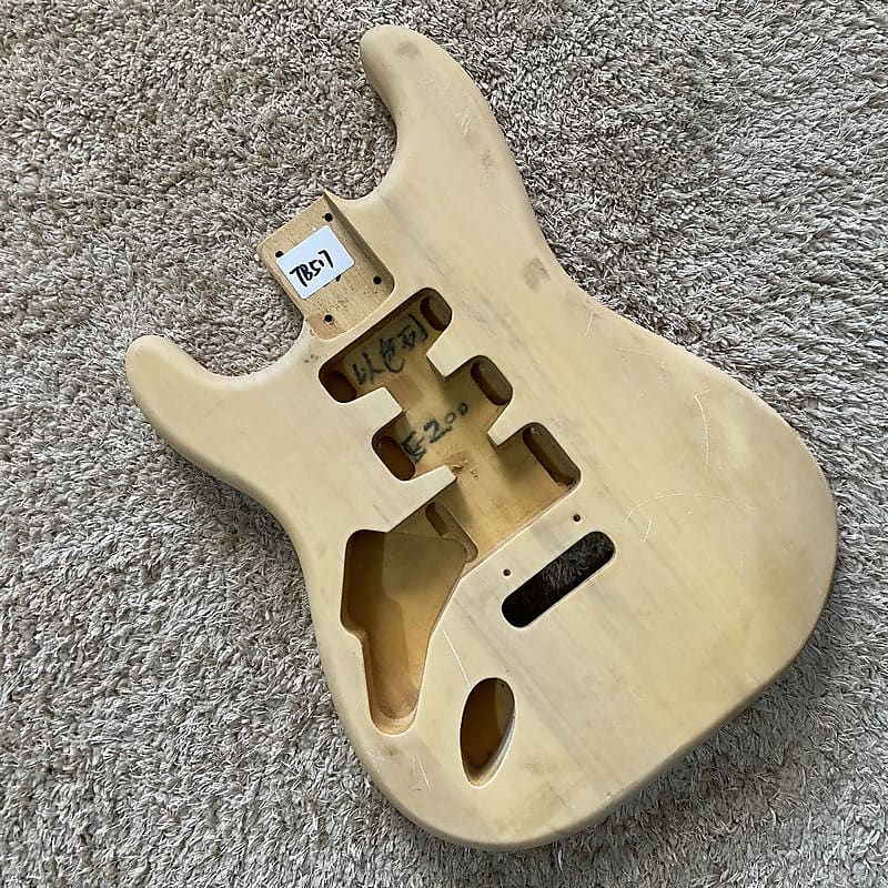 Solid Basswood Left Hand Guitar Strat Style Body | Reverb