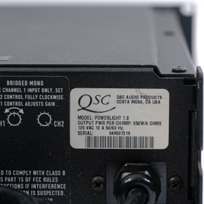 QSC PowerLight 1.8 Power Amplifier – Unleash Pure Power! | Reverb UK