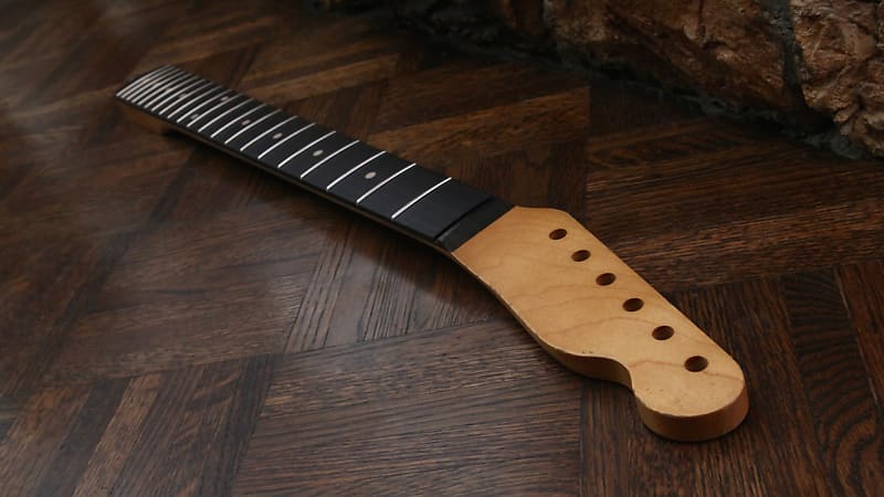 Aged Allparts Tele Neck Nitro Relic Rolled Fingerboard Edges | Reverb