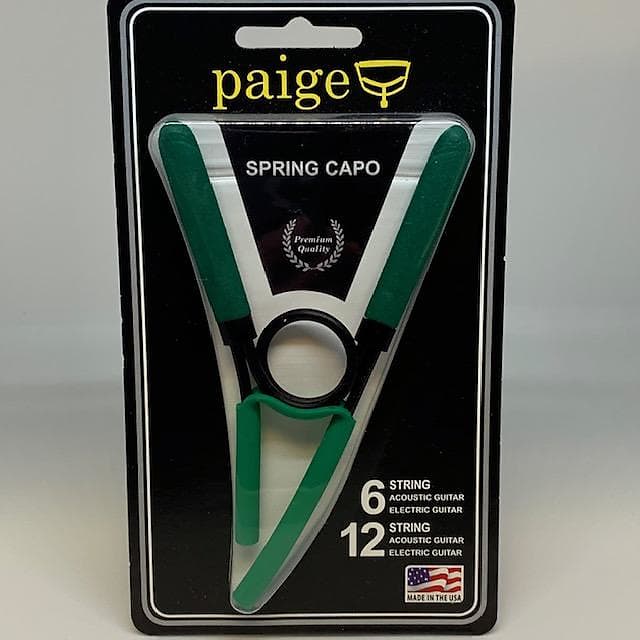 Paige Spring Capo - PSC-GRN Green | Reverb