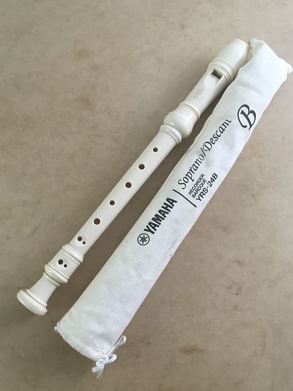Yamaha YRS-24B Soprano Recorder - Off White Percussion | Reverb UK