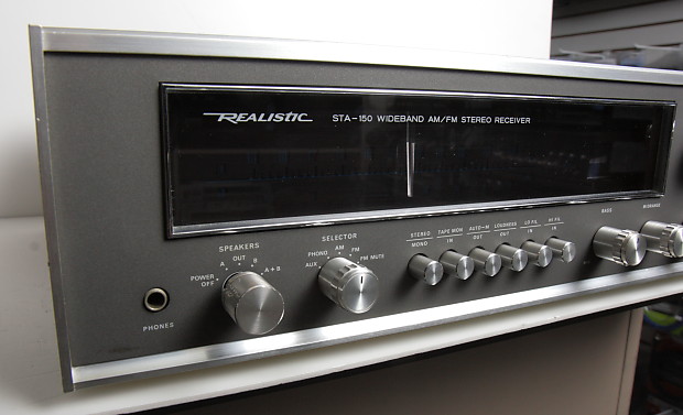 Realistic STA-150 Vintage AM/FM Stereo Receiver in Wood Case | Reverb