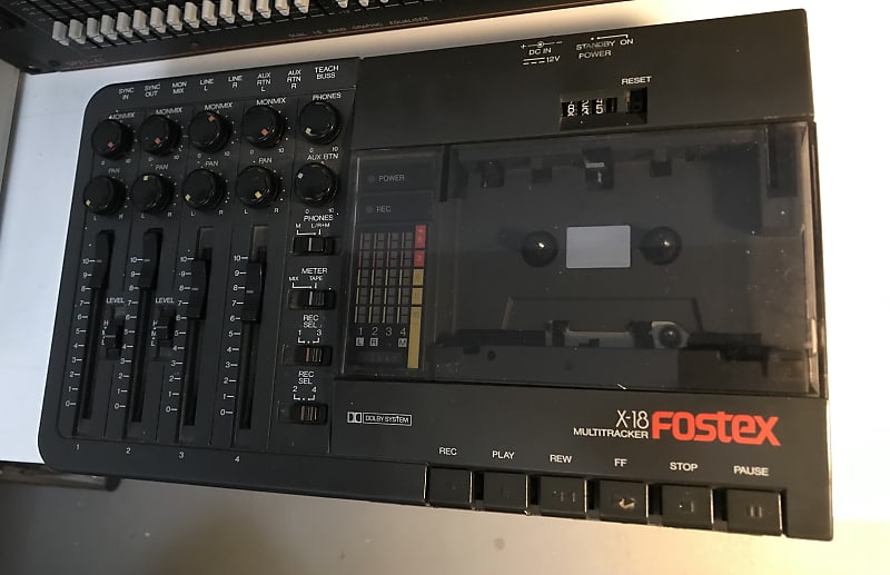 Fostex X-18 Multitracker (portastudio) 4 track cassette tape | Reverb