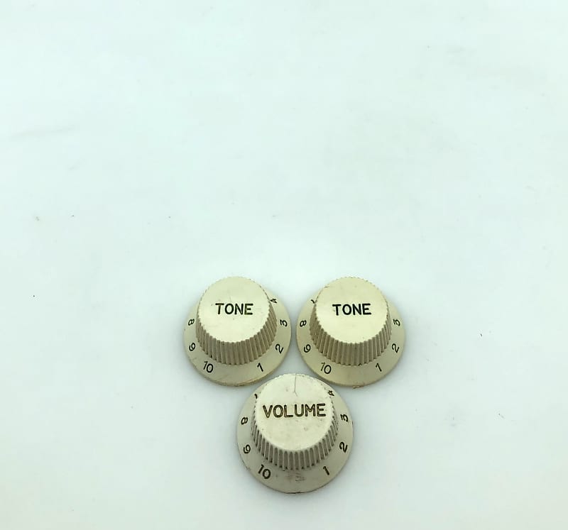 Vintage Tokai? Stratocaster Style Volume & Tone Knobs Aged | Reverb