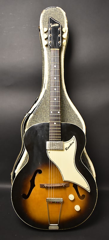 1960 Supro Ranchero Sunburst Finish Electric Guitar w/OSSC | Reverb