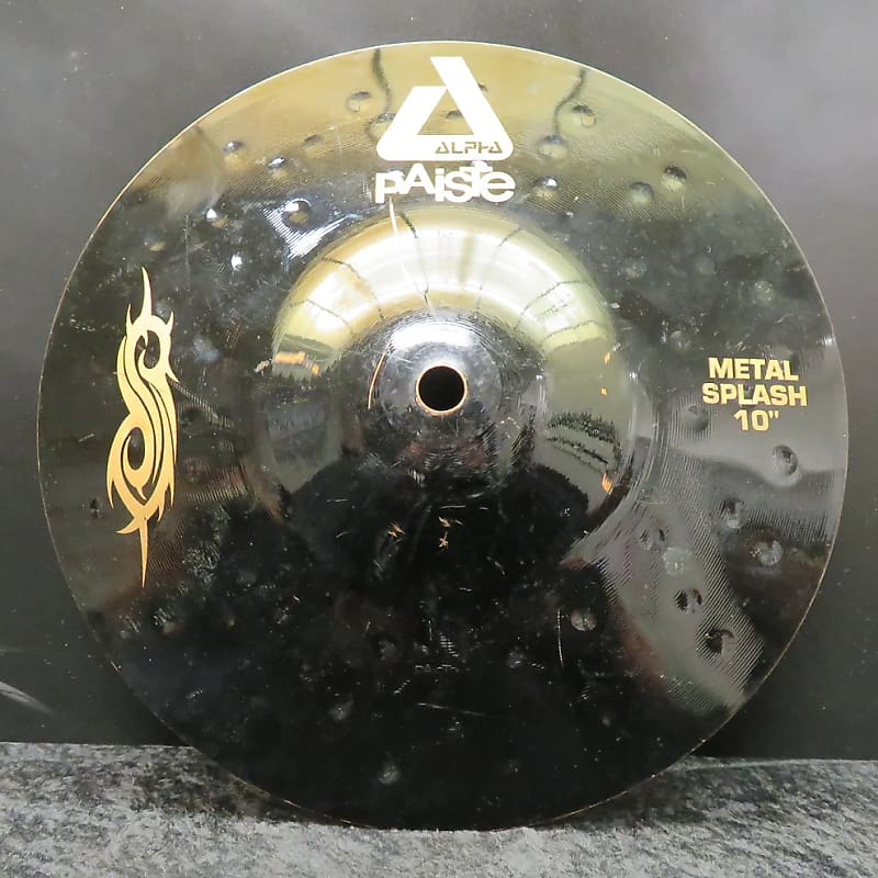 Paiste 10" Black Alpha Slipknot Edition Metal Splash Cymbal | Reverb