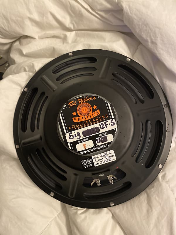 Weber USA Signature 12 Sig 12F-S 2023 12” 8 Ohm 25 Watt | Reverb