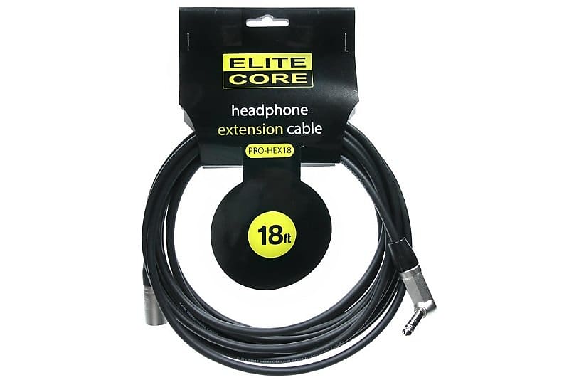 Elite Core EC-PRO-HEX18 18' Headphone Extension Cable ( 1/4" | Reverb
