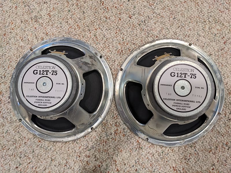 Celestion G12T-75 80s Matched Pair | Reverb