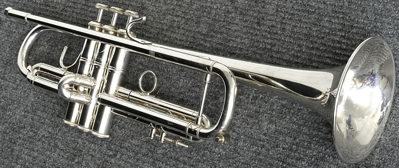 Bach Stradivarius Model 37 Bb Trumpet Silver-Plated Reverse | Reverb