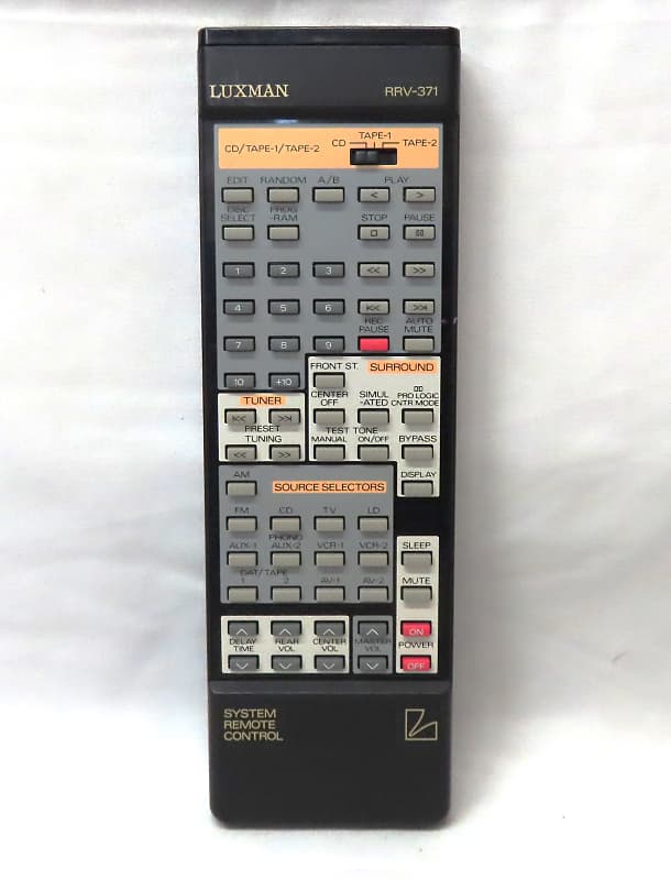 Original OEM Luxman RRV-371 Remote Control For RV-371 | Reverb