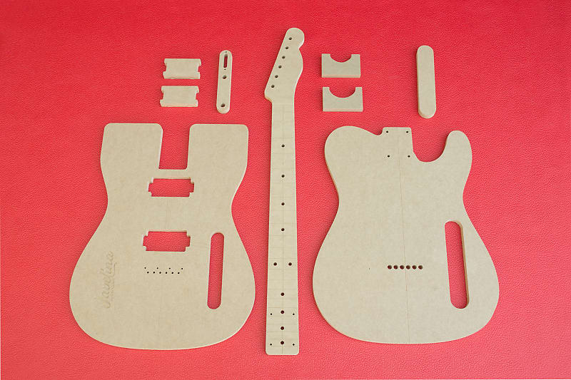 Telecaster Body (2) Humbuckers w/Neck & Back Profiles 1/2"MDF | Reverb
