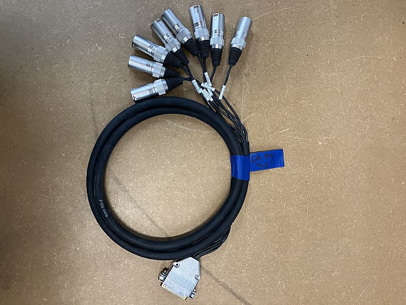 Redco 4.5-foot TGS-8 DB-25 to XLR-Male Analog Snake Cable | Reverb