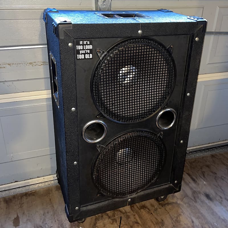 Heavy Duty 215 Bass Cabinet! Vintage 2-15" Kustom Speaker | Reverb