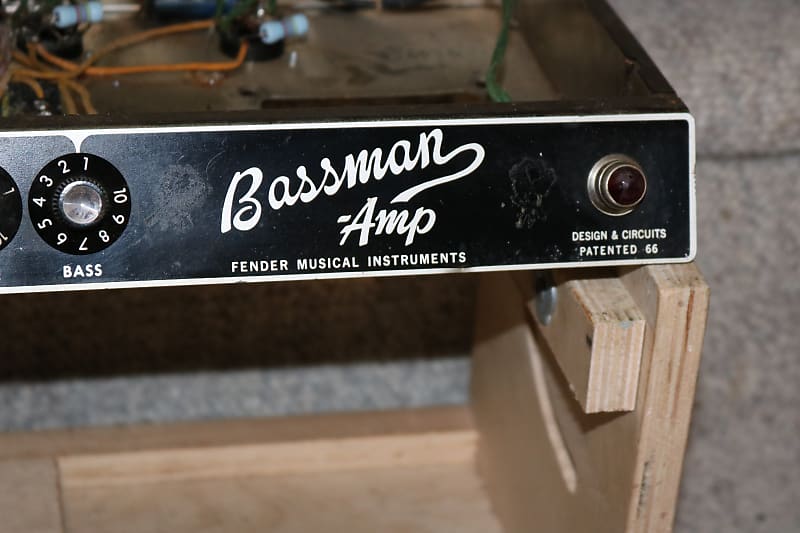 Vintage 1965 Fender Black Panel Bassman Chassis - For | Reverb