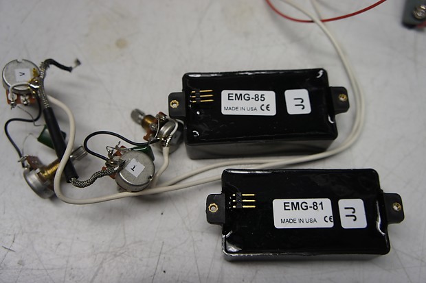 EMG 81-85 set with solderless wiring harness | Reverb