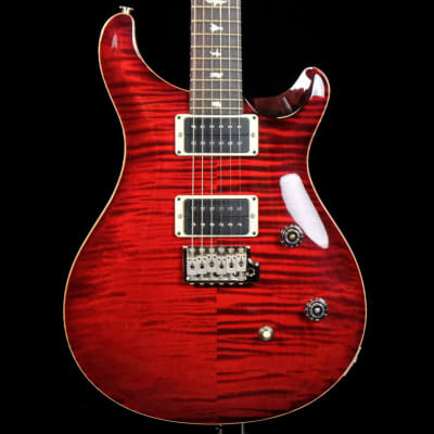 PRS CE Custom 24 Electric Guitar - Fire Red Smokeburst with | Reverb