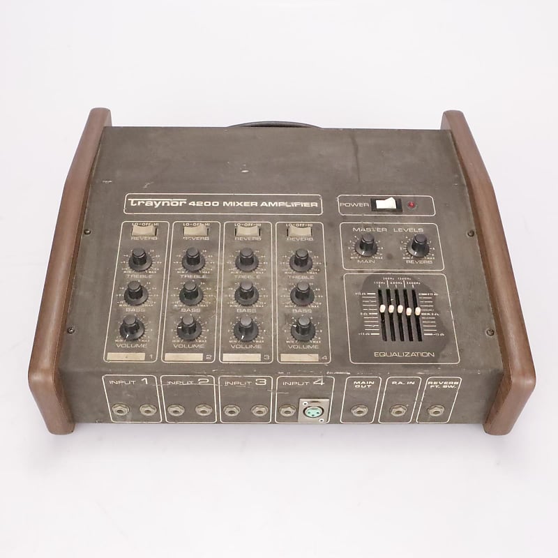 Traynor 4200 Mixer Amplifier Mono 4-Channel Reverb #37207 | Reverb
