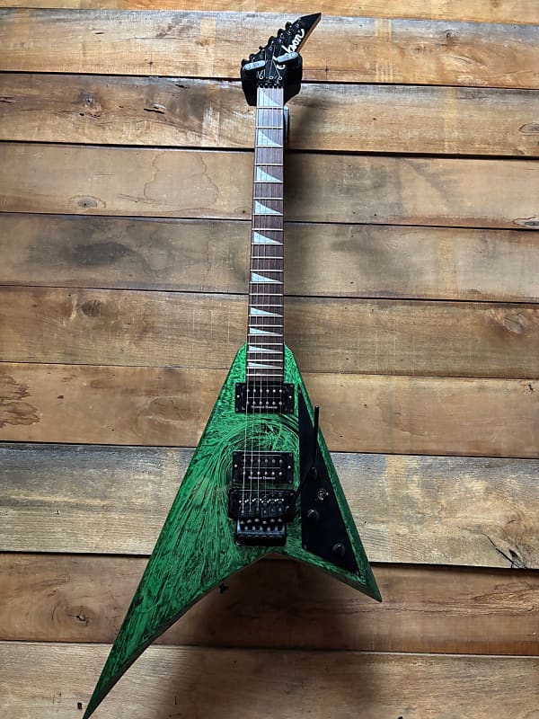 Pre-owned Jackson MIJ RR3 Green Swirl w/case | Reverb