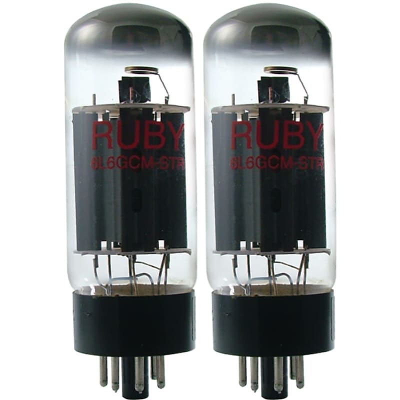 6L6GC-M-STR - Ruby Tubes, Matched Pair | Reverb