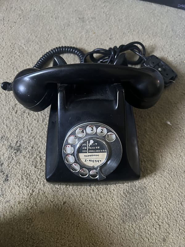 GEC Rotary phone 40/70s - Black | Reverb