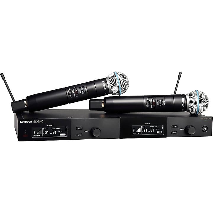 SLXD24D/B58 Dual Wireless Vocal Microphone System With BETA | Reverb