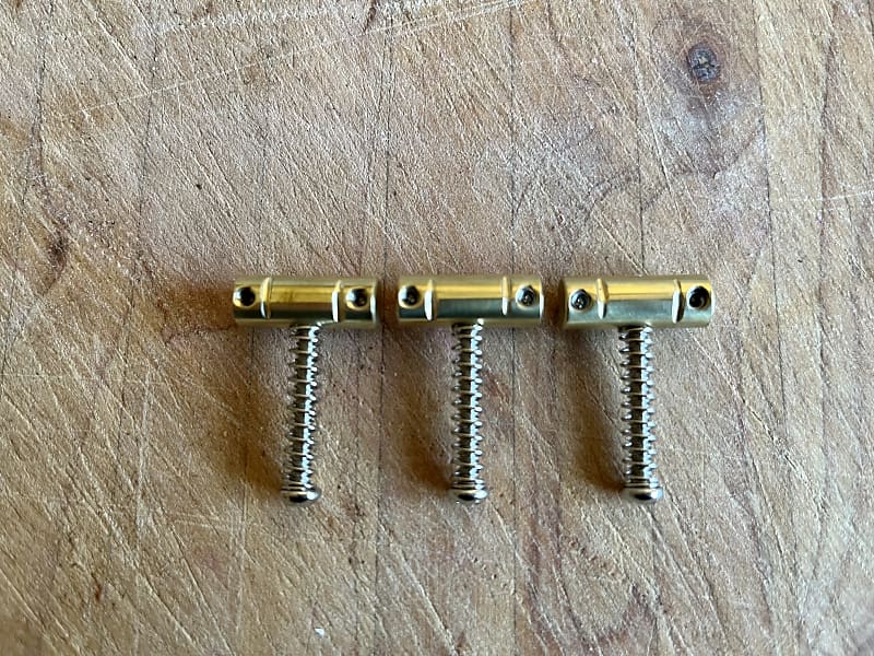 Rutter Straight cut brass compensated Telecaster bridge | Reverb