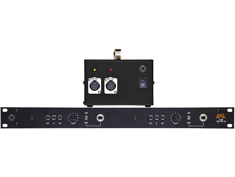 BAE 312A Dual-Channel 19" Rack-Mount Microphone Preamp with | Reverb