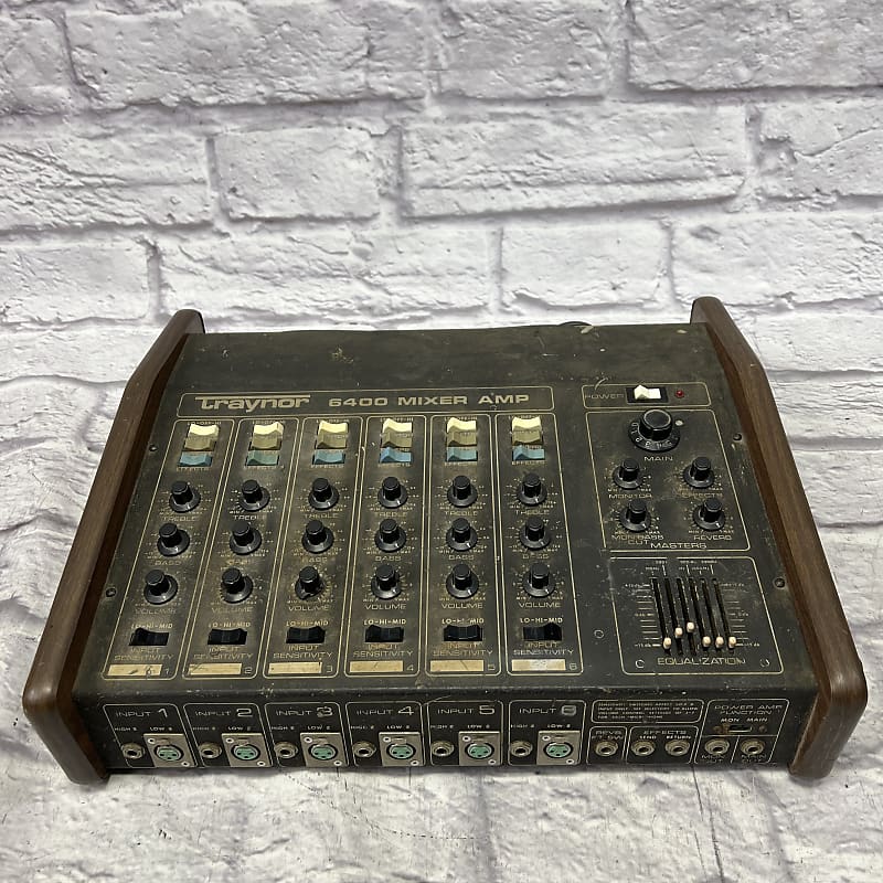 Vintage 1970s Traynor 6400 Powered Mixer Amp | Reverb