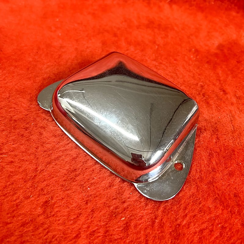Fender Precision bass bridge cover 1964 Chrome original | Reverb