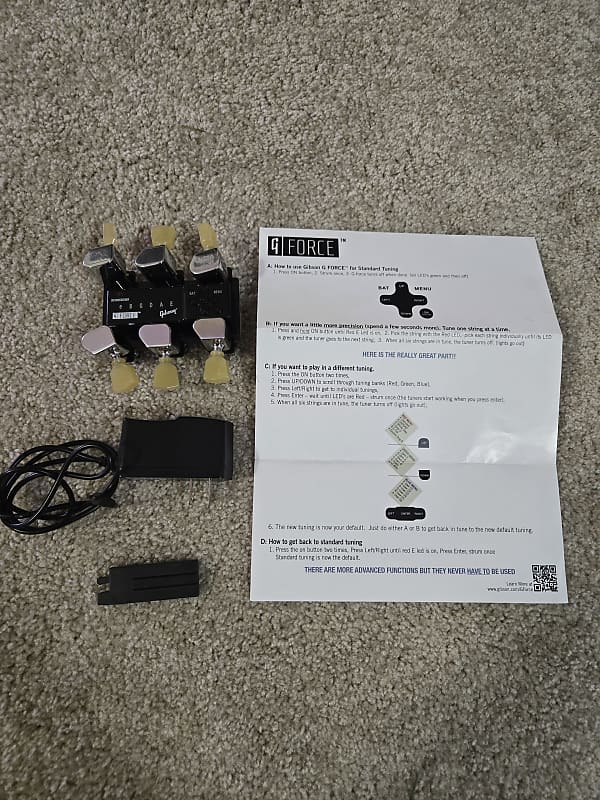 🎵 Gibson G-Force Robo Tuners Black Tronical G Force Tuning | Reverb