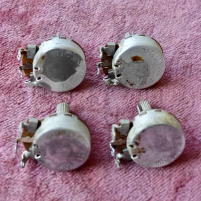 Vintage 1972 Fender / Cetnralab matched pot set - Volume / | Reverb